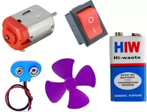 AQBP School Science Project DC Motor kit(1 Piece TOY MOTOR+1 Piece ...