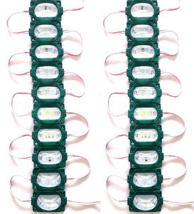 Steko 20-Pieces (GREEN) DC 12 Volt 1.5 Watt Half Moon Shape LED Light ...