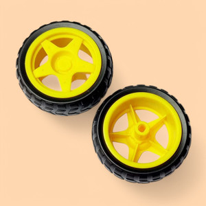 Maxwell Max_Robot Wheel 65mm for DC Geared Motor (Pack of 2) Automotive ...