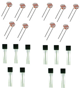 Wetrix (20 Pieces) 10 Pieces Each of LDR Resistor & BC547 Transistor ...