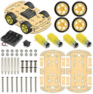 JIPNEX SG FLASH Robot Car Chassis Kit, 4WD, Remote Control, Suitable ...