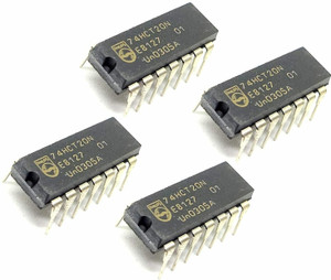 INVENTO 4Pcs SN74HC20D 74HCT20N 7420 IC Logic Gate NAND Gate, 74HC20 ...