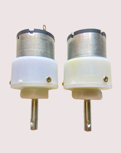 Them2tech 150 Rpm 12v Dc Gear Motor 6 mm shaft (Pack of 2) Electronic ...