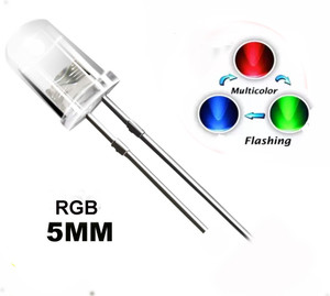 yentel Pack of 100 RGB 5 mm Auto Flashing Emitting Diode Led (Red Green ...