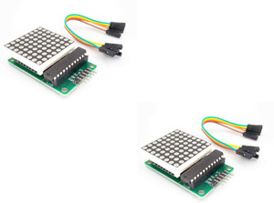Flyrobo (2 pc) MAX7219 Dot Led Matrix Module MCU Control LED Display ...