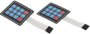 ERL 4 x 3 Matrix Array 12 Key Membrane Switch Keypad (pack of 2 ...