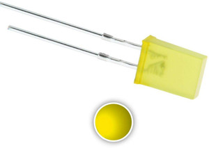 INVENTO 25pcs 2x5x7mm LED Yellow Diffused Color Lens Light Emitting ...