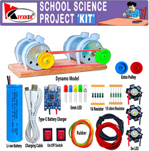 KLVXKEN Two dynamo motor made electricity producing science kit for ...