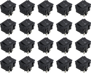 Electronic Spices KCD4-QY605 6A 250V AC black color 4 pin Electronic ...