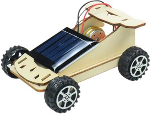 SP Electron Wooden DIY Solar Panel Car Learning Toy Science Kit (Set of ...