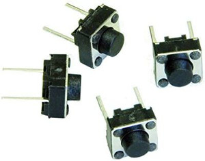 Prowans 2 Pin Tactile Switch Micro - Push To On Button (Pack Of 10 ...