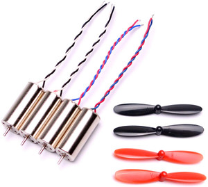 ELECSYNERGY 3.7v 8x20mm 40000 RPM Strong Micro Coreless Motor With 4PcS ...