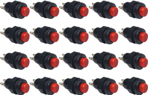 Electronic Spices Momentary Push To On Heavy Duty Button Red Color ...