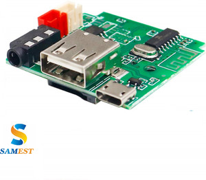 samest Speaker Board, 5V-12V Bluetooth Amplifier FM USB AUX Card ...