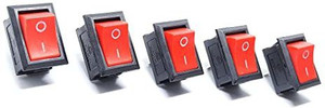 TZZOT On Off Rocker Switch Mini 2 Pin 2 Position Press Button (Pack of ...