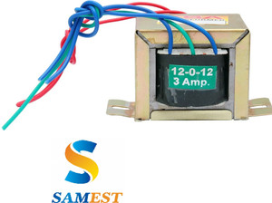 samest Transformer 220V AC to 12-0-12 AC Current 3Amp Step Down(3000mA ...