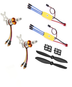 INVENTO 2Pcs 800KV BLDC BrushlessMotor+30A ES +6045 6x4.5inch 6inch ...