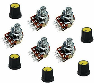 ERHIndia 5 Pair 100k Volume Pot 100k with Knob for Multiple ...