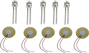Technical hut Piezo Electric plate With 5mm White LED's Educational ...