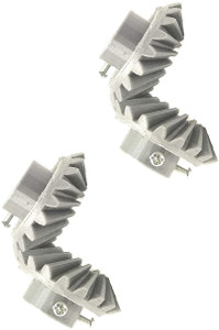 INVENTO 2 Pair 3D Helical Bevel Gear 20 Teeth, 53mm dia,15mm Width,6mm ...