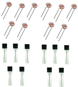 Steko (20 Pieces) 10 Pieces Each of LDR Resistor & BC547 Transistor ...