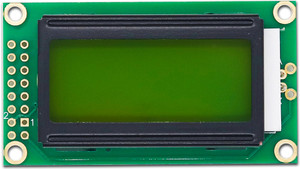 Electronic Spices 8 x 2 Yellow/Green color LCD display module (JHD571M6 ...