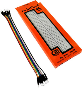 GYM BREADBOARD With JUMPER Wires, Model: Solderless Bread board, GL-12 ...