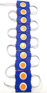 Wizzo 10 Pieces (BLUE) DC 12 Volt 2.4W Coin LED Module Light Strip For ...