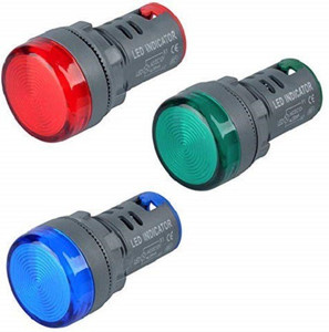 Hewa RGB LED Panel Indicator 230V 22MM Plastic Light Electronic Hobby ...