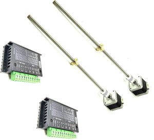 INVENTO 2pcs TB6600+Nema 17 4.2 Kg-cm Stepper Motor+Flexi coupling+ ...