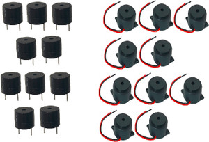 Technical hut 10 Pieces Big Piezo Buzzer With 10 Pieces small buzzers ...