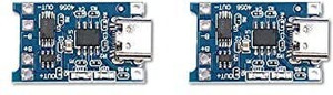 Maxwell Pack of 2 TP4056 Battery Charging Protection Module (Type C ...