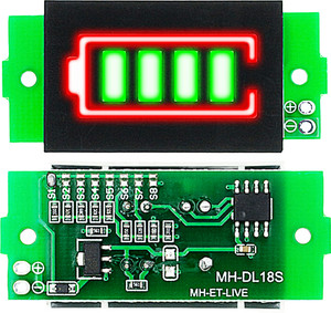 Electronics Crafts Lithium Battery Level Indicator Module (Pack of 1 ...