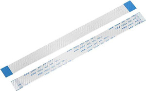 SHIVLAHERI FFC Cable 12 Pin 1mm Pitch A-Type 100MM Length Flat Flexible ...