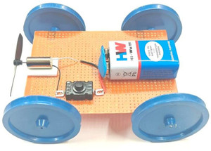 ERHIndia Wind Powered Propeller Toy Car Working Model Science Project ...
