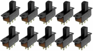Prowans Pack of 10 6 pins 2 positions slide switch mounting switch ...