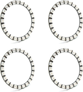 Flyrobo (4 pc) 24Bit WS2812B 5050 RGB LED Built-in Full Color Driving ...