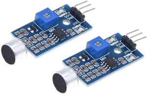 DIYtronics 2 Pcs Mic Sound Sensor Module Blue Obstacle Sensing Line ...