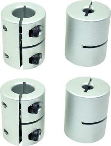 INVENTO 4Pcs 5x10mm Motor Jaw Shaft Coupler Aluminum 5mm to10mm Rigid ...