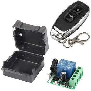 Eshmeet 433MHz Wireless Remote Control DC12V 1CH Relay Receiver Module ...