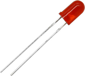 Electronic Spices 3mm Red color LED round shape pack of 20 (Red in Red ...