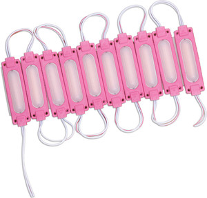 Electronic Spices 12V 2W Bright pink color waterproof LED module pack ...