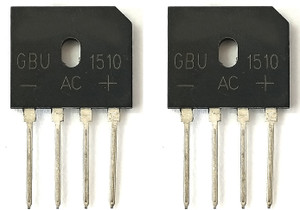Steko 2 Pieces GBU1510 Bridge Rectifier 15Amp 1000V Electronic ...