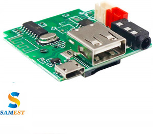 samest Speaker Board, 5V-12V Bluetooth Amplifier FM USB AUX Card ...