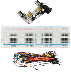 RedPrad BreadBoard + Jumper Wires + Breadboard Power Supply with Micro ...
