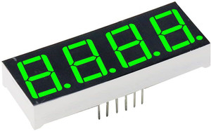 Quadmarq Electronics QDE287 0.56 inch 4-digit Green Display 7-Segment ...