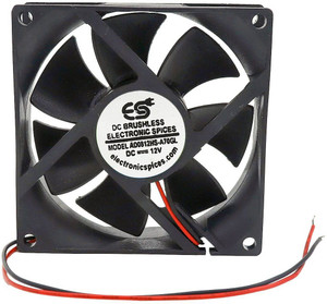 Electronic Spices Small 8025 3 Inch (80x80x25mm) Brushless 12v Dc ...