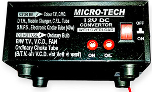 Microtech 12V DC to 220V AC Power Inverter Solar SMPS Convertor with ...