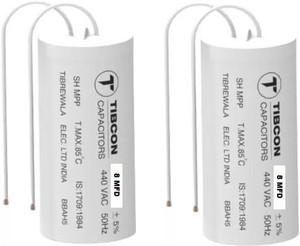 Spinxx 8 MFD TIBCON Capacitor for Motor & Fan Motors ( Pack of 2 ...