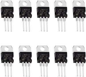 SMGE 10 Pcs 7805 Voltage Regulator IC Electronic Components Electronic ...